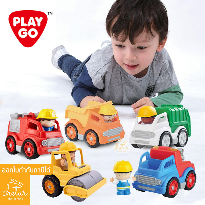 ️ของแท้ ️ Playgo รถดั้มพ์ รถเก็บขยะ รถดับเพลิง รถแทรกเตอร์ พร้อมฟิกเกอร์ รถของเล่น รถ | Lazada.co.th