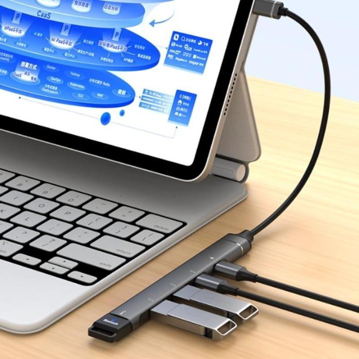 Portable 5 in 1 Type C Hubs OTG Adapters Power Delivery Charging Fast ...