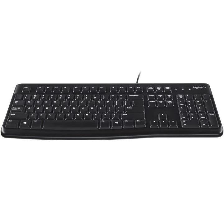Logitech K122 USB wired standard keyboard, full-size, splash-proof, PC ...