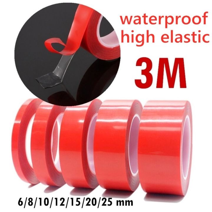 3M(9.8ft) ความยาวทนความร้อนได้อะคริลิค Self เทปกาวโฟมกาวสองหน้าสำหรับรถ ...