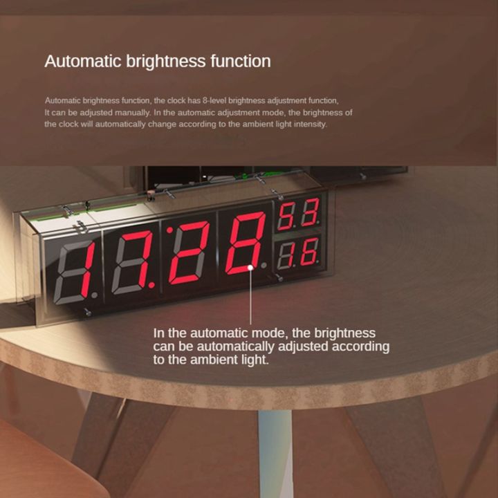 ESP8266 WIFI Clock PCB+Electronic Components+Acrylic Network Timing Digital Display LED Dot ...