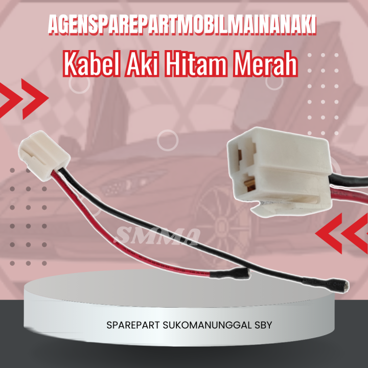 Kabel Socket Aki Hitam Merah Mobil Mainan Aki Anak | Lazada Indonesia