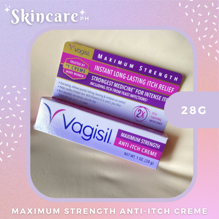 VAGISIL MAXIMUM STRENGTH ANTI-ITCH CREAM 28g | Lazada PH
