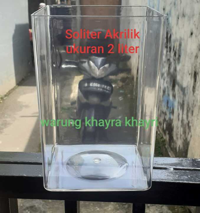 soliter ikan cupang akrilik bening 2 liter | Lazada Indonesia