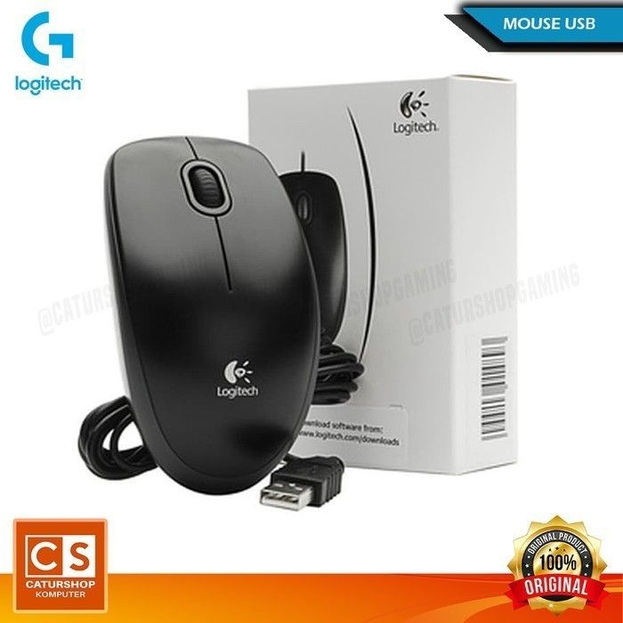 Mouse USB Logitech B100 Optical Original | Lazada Indonesia