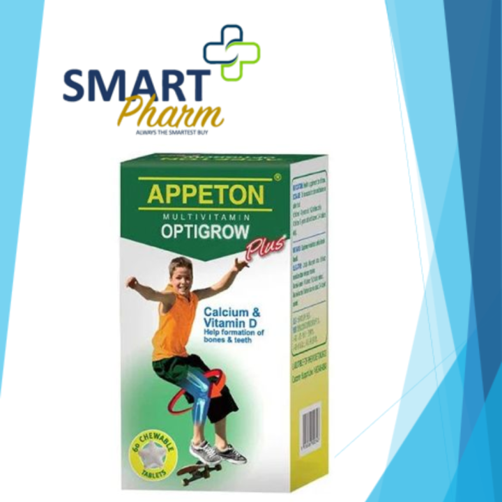 APPETON MULTIVITAMIN OPTIGROW PLUS TABLETS 60S EXP04/2026 | Lazada