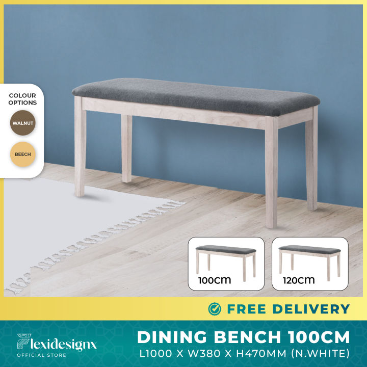 Flexidesignx Dining Bench 100cm/120cm Walnut Solid Wood 2 Seater Shoe Bench – FENDII | Lazada ...