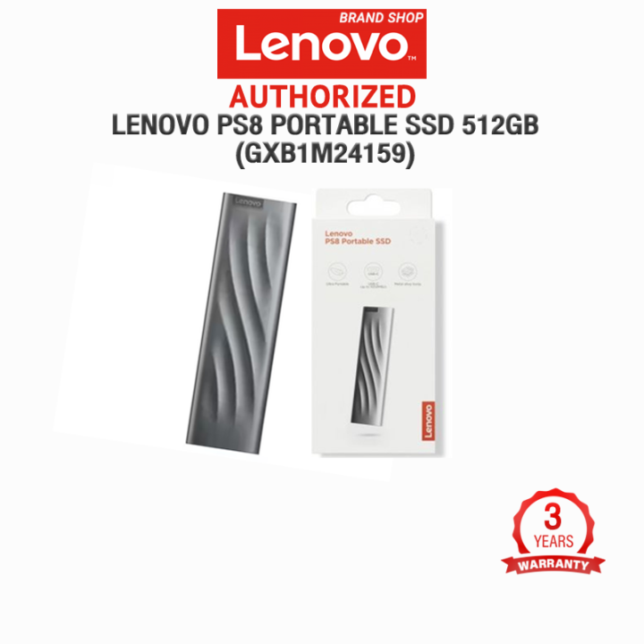 LENOVO PS8 PORTABLE SSD 512GB GXB1M24159/ประกัน 3 Years | Lazada.co.th