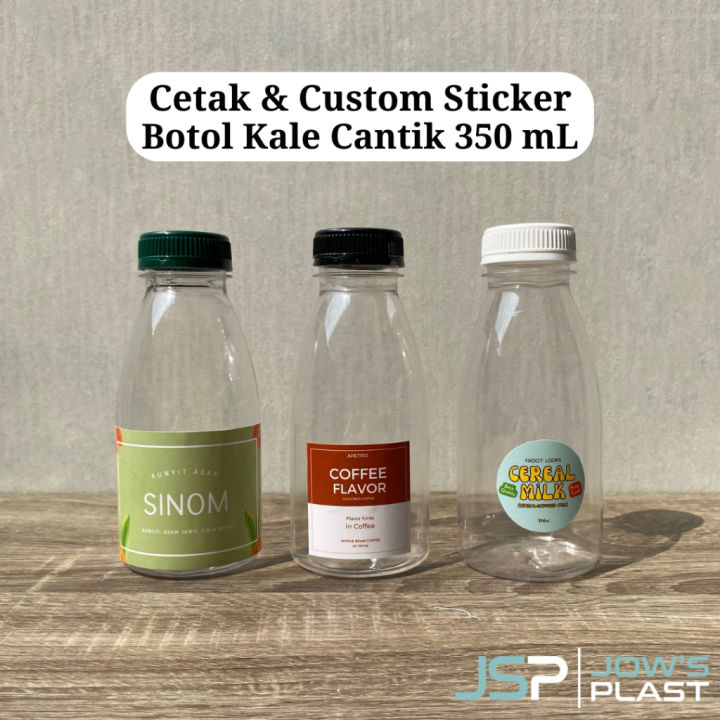 Stiker Botol Kale Cantik 350 ml Per Pack | Stiker Label Cetak Print ...
