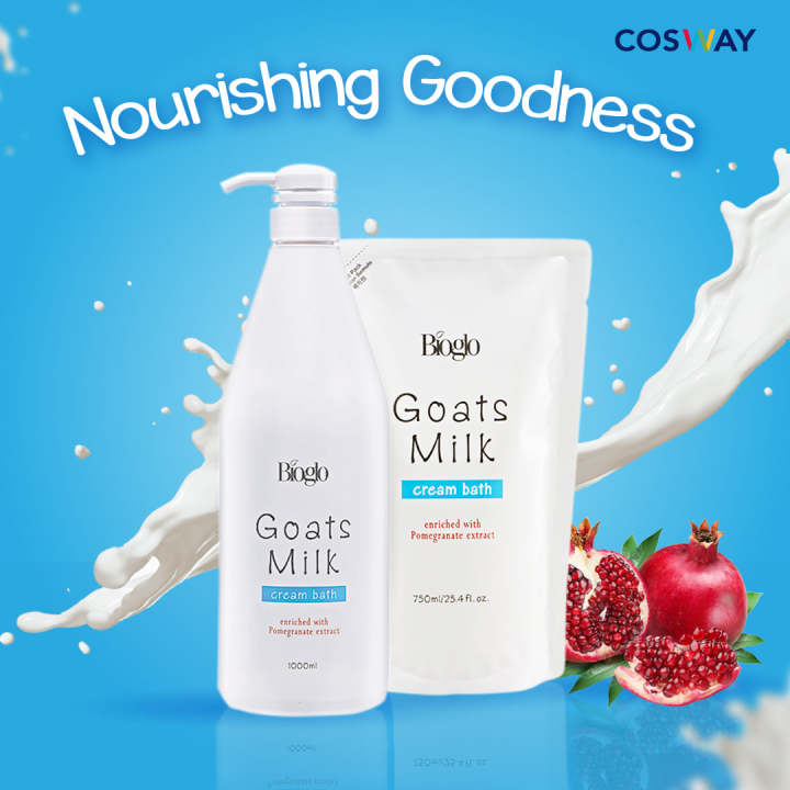 Cosway Bioglo Goats Milk with Pomegranate Extract Cream Bath/Refill ...