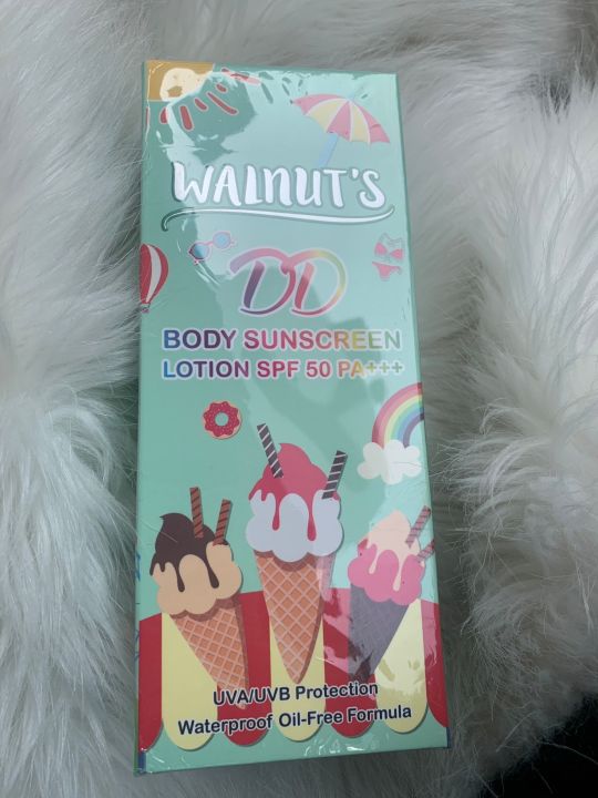 WALNUT'S DD BODY SUNSCREEN LOTION SPF 50 PA+++ วอลนัท ดีดี บอดี้ ซัน ...