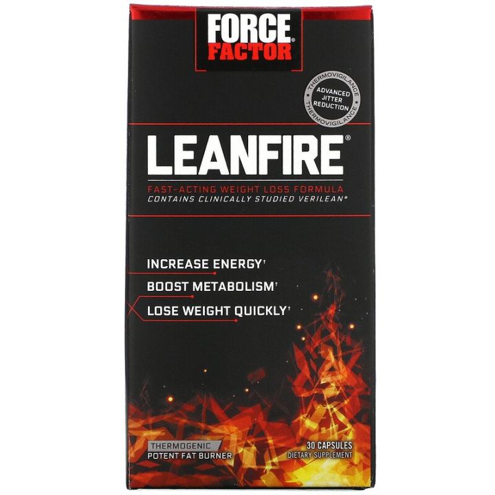 Force Factor, LeanFire, Fast-Acting Weight Loss Formula, 30 Capsules | Lazada PH