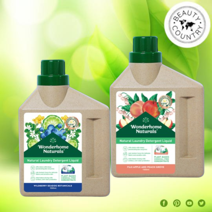 Beauty Country | NATURAL LAUNDRY DETERGENT LIQUID Fuji Apple & Peach ...