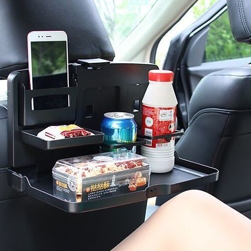 Folding Tray Holder Box For Food Drinks Cup Phone Dining Back Seat Car ...