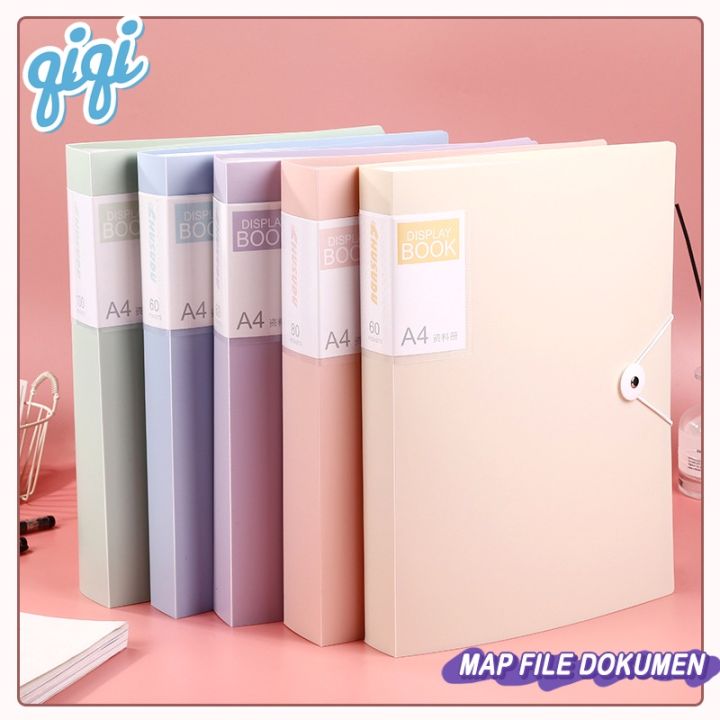 Map Plastik/Display Book/Map File Dokumen A4 20/30/40 Halaman Clear ...