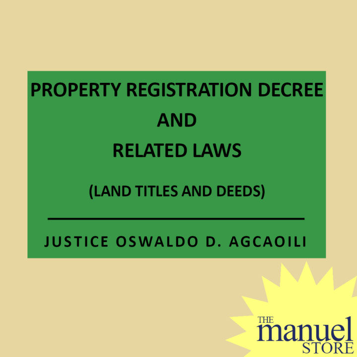 Agcaoili LTD (2018) - Land Titles & Deeds - Property Registration Decree & Related Laws | Lazada PH