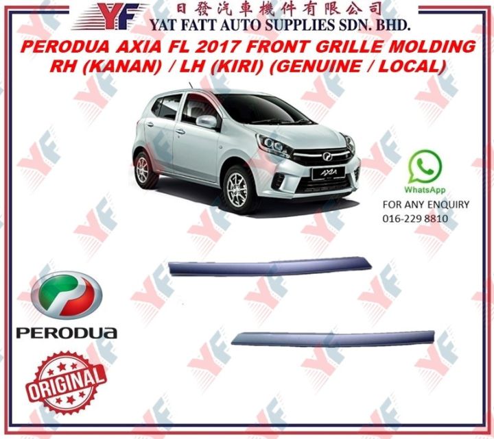 PERODUA AXIA FL 2017 FRONT GRILLE MOLDING RH (KANAN) / LH (KIRI ...