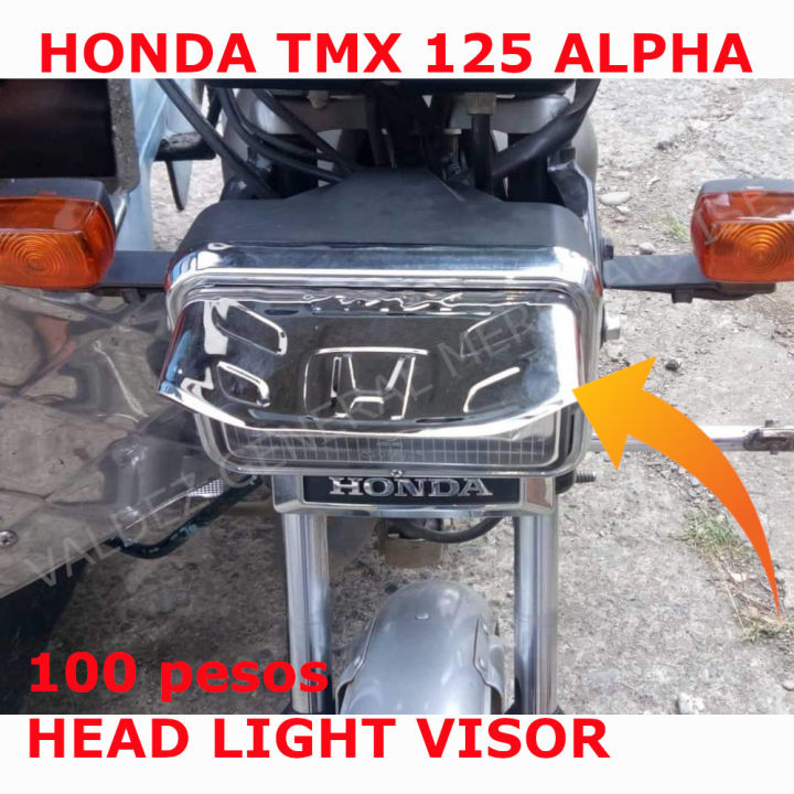 TMX 125 Alpha Ja Headlight Visor Stainless, Shorpet Per Piraso , NEW ...