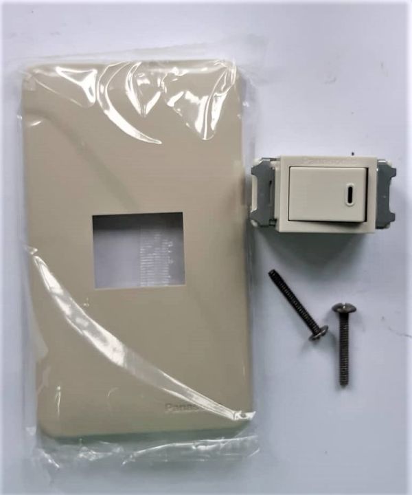 Panasonic 1 Gang One Way Switch with Plate ( WN series ) | Lazada PH