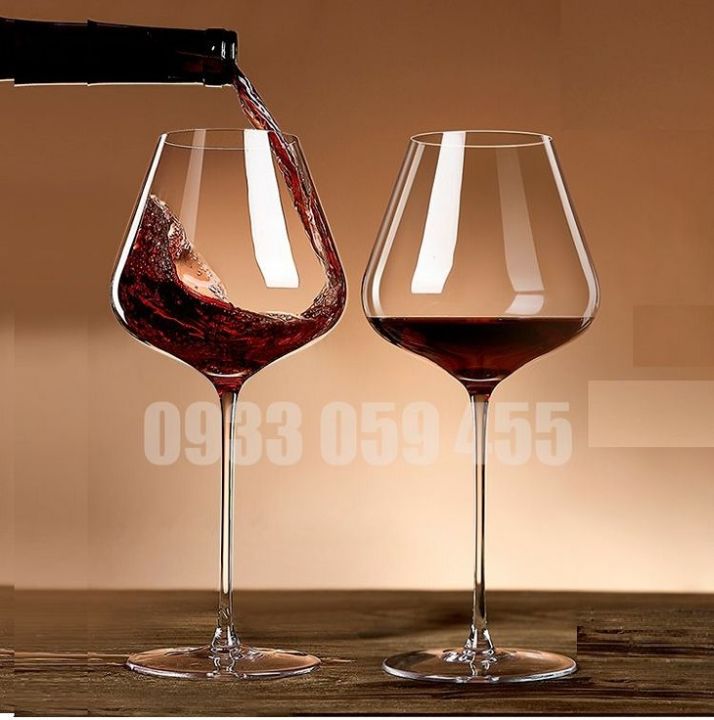 Bộ 6 Ly uống Rượu Vang Sâm Panh Pha Lê 590ML cao cấp nhập khẩu, Ly thủy ...
