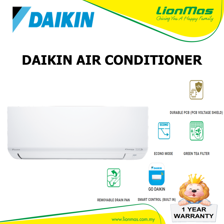 DAIKIN 1HP R32 INVERTER SINGLE SPLIT AIR CONDITIONER FTKF SERIES | Lazada