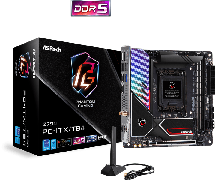 # ASRock Z790 PG-ITX/TB4 DDR5 mITX Intel Motherboard # LGA 1700 | Lazada