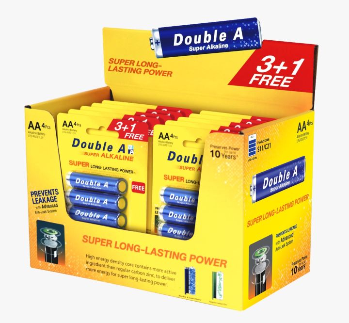 Double A Alkaline Battery - AA BATTERY (1 BOX/ 10 PACKS) | Lazada