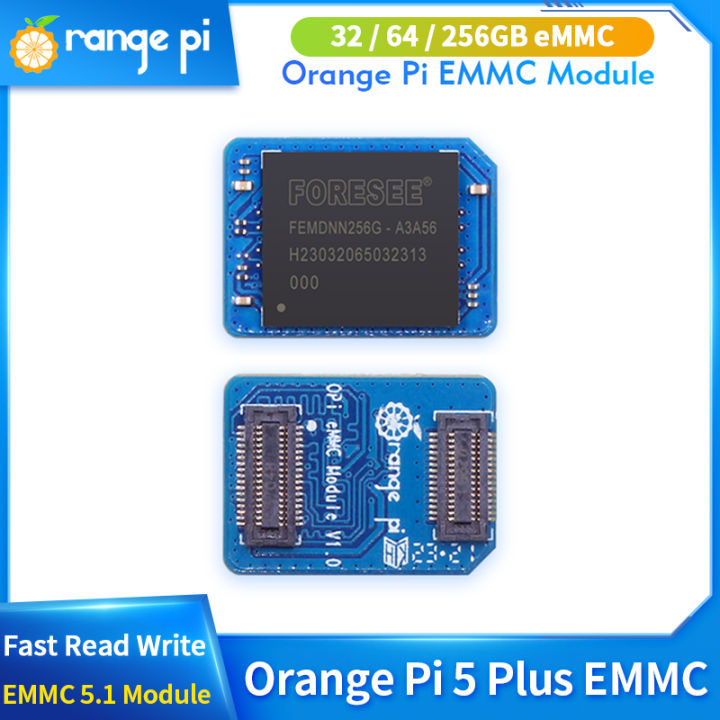 【Seasonal Sale】 Orange Pi Emmc Module 32gb 64gb 256gb Emmc 5.1 Module For Orange Pi 5 Plus 3d ...