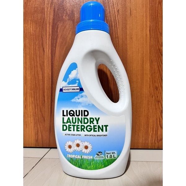 1 bottle Member’s Value Liquid Laundry detergent Tropical fresh 1 liter ...