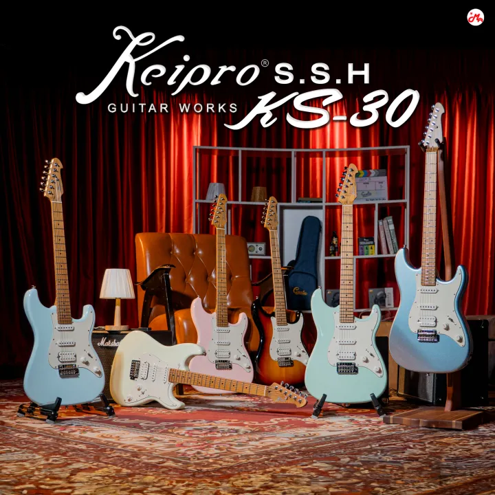 Keipro KS-30 S.S.H Electric Guitar กีตาร์ไฟฟ้า รับประกันศูนย์ Music ...