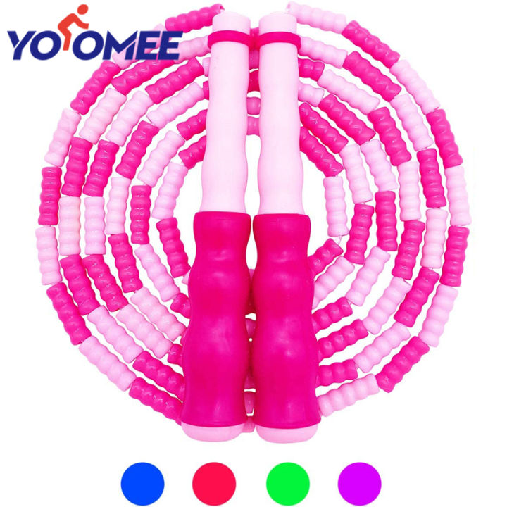 Yoomeeเชือกกระโดดนุ่มส่วนลูกปัดเชือกกระโดดสำหรับผู้ชายผู้หญิงและเด็ก ...
