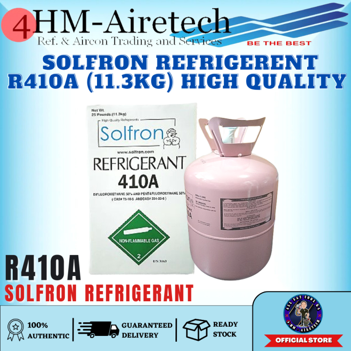 SOLFRON Refrigerent R410a (11.3kg) FOURHM High Quality Refrigerants Air ...