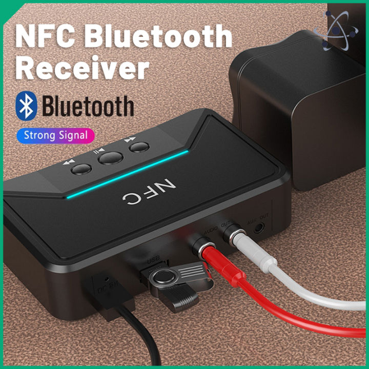 BT200 NFC Bluetooth Receiver 3.5mm Aux RCA Jack A2dp Hifi Wireless 5.0 ...