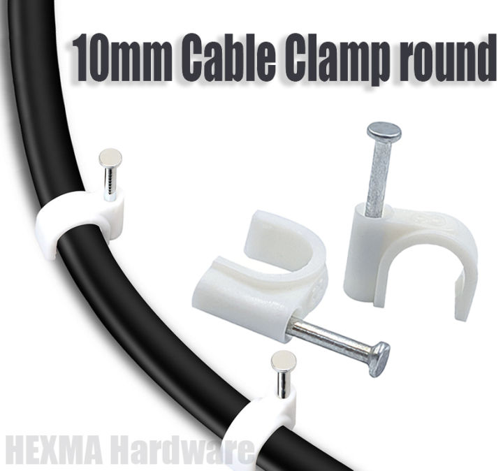 10mm Cable Clamp round 30PCS/50PCS/100PCS | Lazada PH