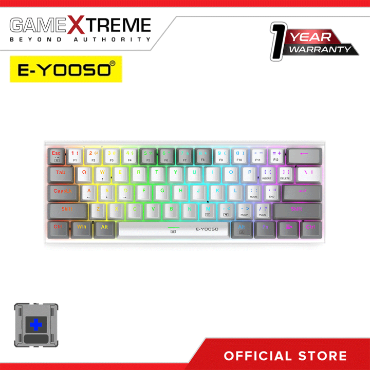 E-Yooso K620 87keys RGB Side Lit and LED Backlit Mechanical Gaming ...
