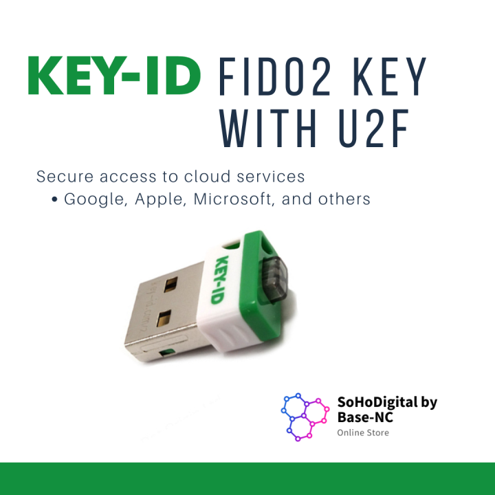FIDO2 U2F Push-button USB Security Hardware Key KEY-ID Google Microsoft ...