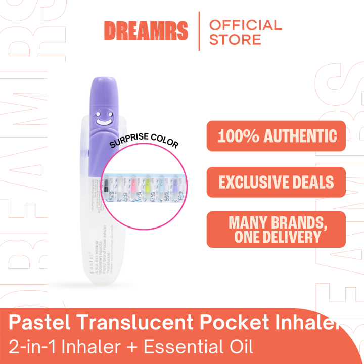Pastel Translucent Pocket Inhaler [Menthol, Eucalyptus, Relieves Nasal ...