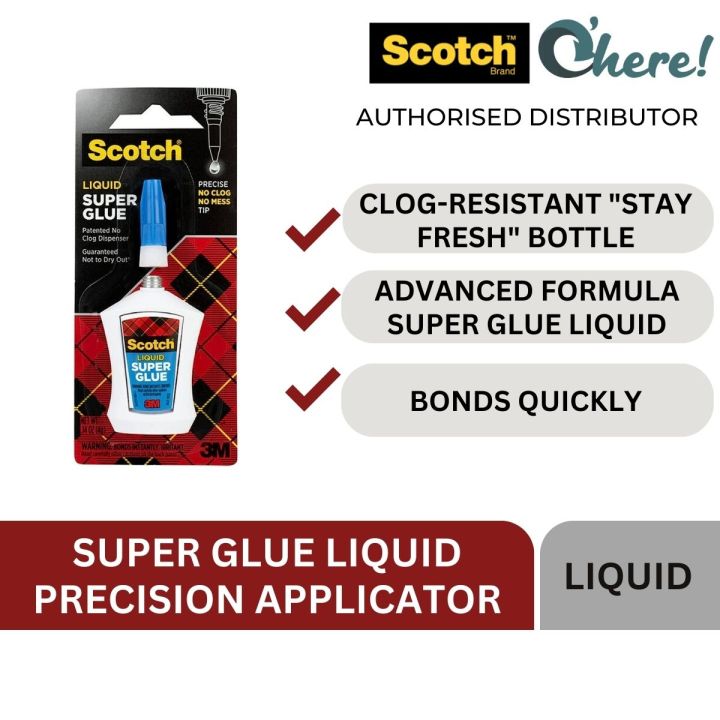 3M SCOTCH SUPER GLUE LIQUID PRECISION APPLICATOR 4G | Lazada Singapore