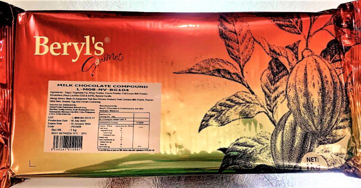 BERYLS MILK COMPOUND CHOCOLATE GANACHE CAKE CHOCOLATE BAR | Lazada PH