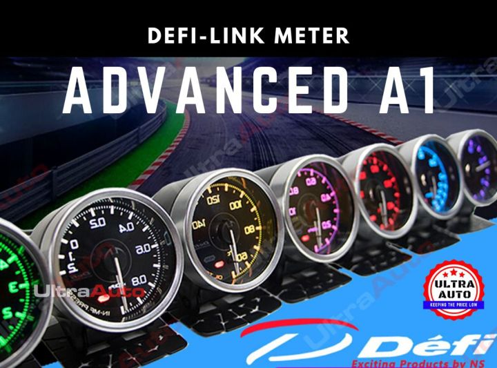 Defi Advance A1 Meter (255 Colors)(60mm) OEM Gauge Water Temp Oil Temp ...