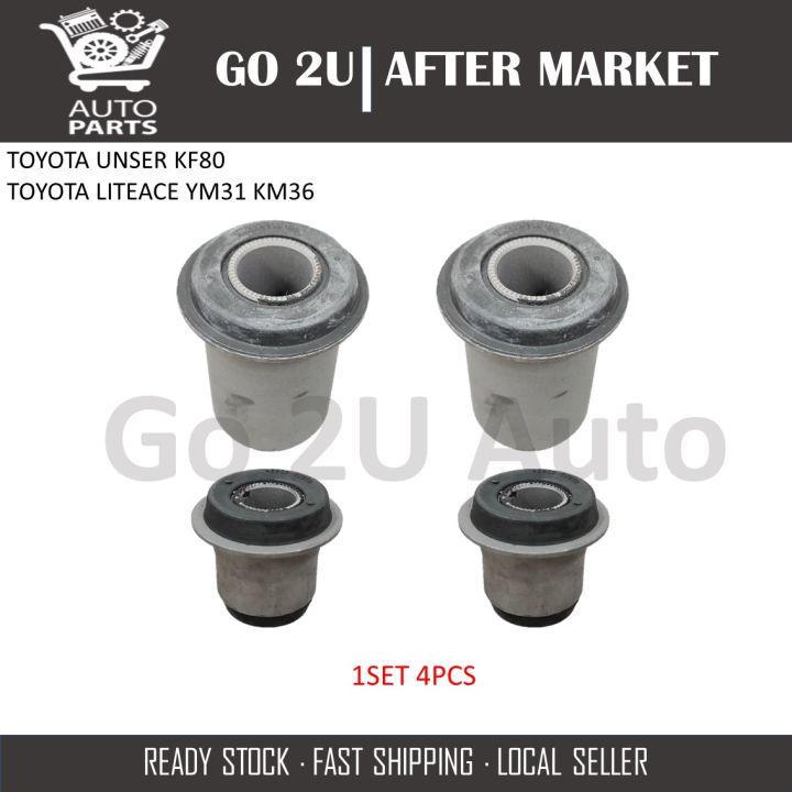 1SET 4PCS FRONT UPPER ARM BUSH UPPER AND LOWER - TOYOTA UNSER KF80 / LITEACE YM31 KM36 { Go2U ...