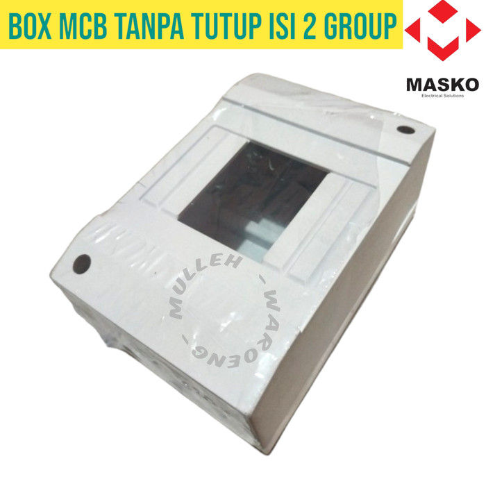 MCB BOX MASKO 9304 PELINDUNG PANEL OUTBOW TANPA TUTUP 2-4 GROUP PUTIH ...