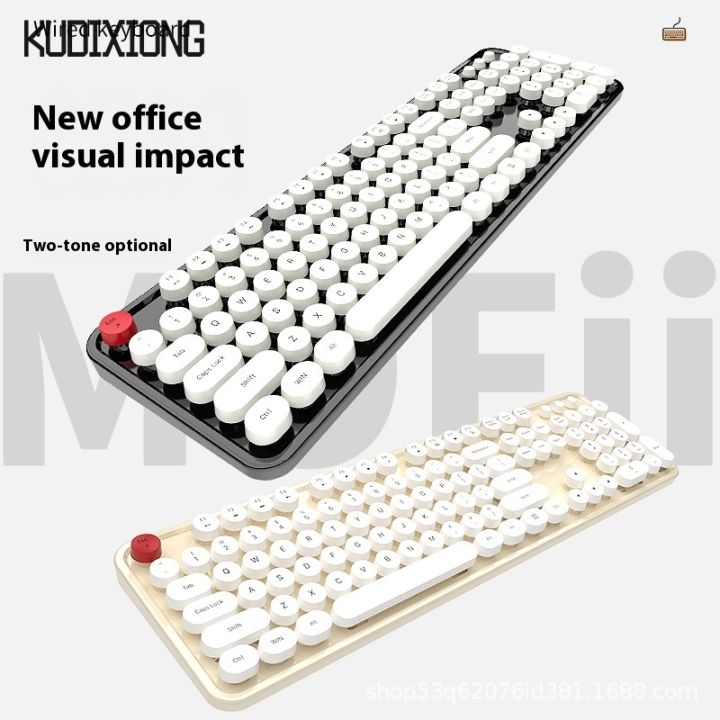 Kudixiong ngọt ngào Bàn phím có dây Retro Dot Máy tính để bàn máy tính ...