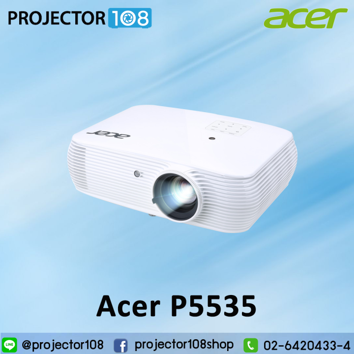Acer P5535 Full HD DLP Projector : 4,500 ANSI Lumens, Contrast: 20,000: ...