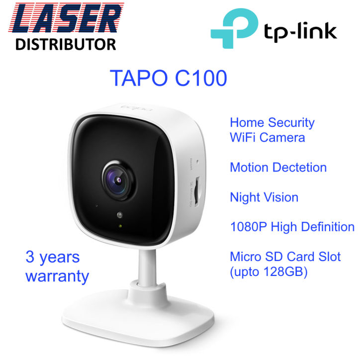 Tp-link Tapo C100 Home Security Wi-Fi Camera | Lazada Singapore