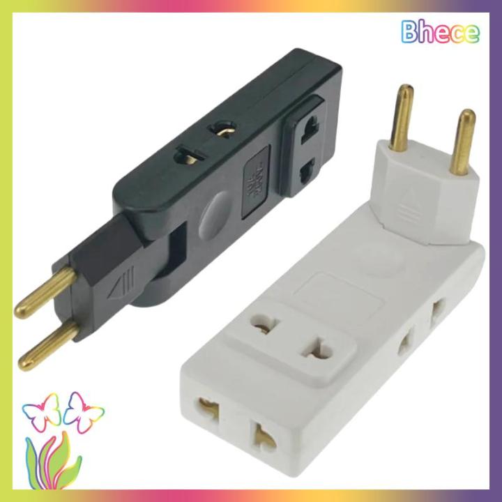 Bhece 4 In 1 Wall Outlet Extension EU Electrical Socket 180 Degree Plug ...