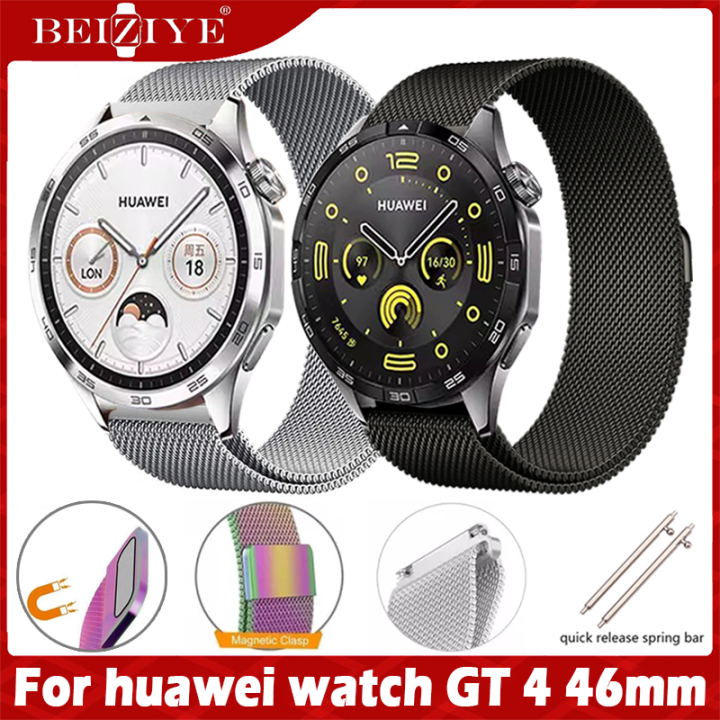 Stainless Steel Strap For huawei watch gt 4 46mm Band Milanese Magnetic ...