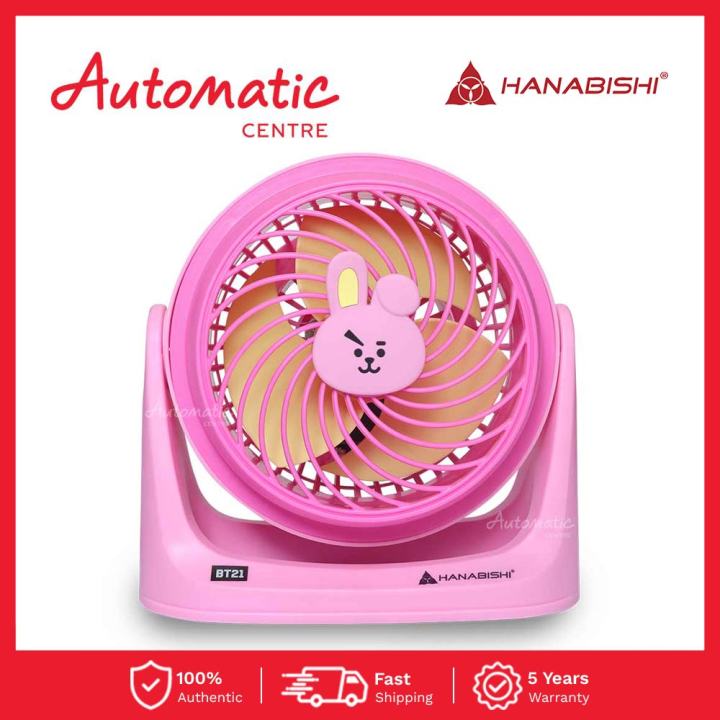 Hanabishi BT21 Special Edition Mini Jumbo Fan HMJF7-COOKY 7-inch BT21 ...