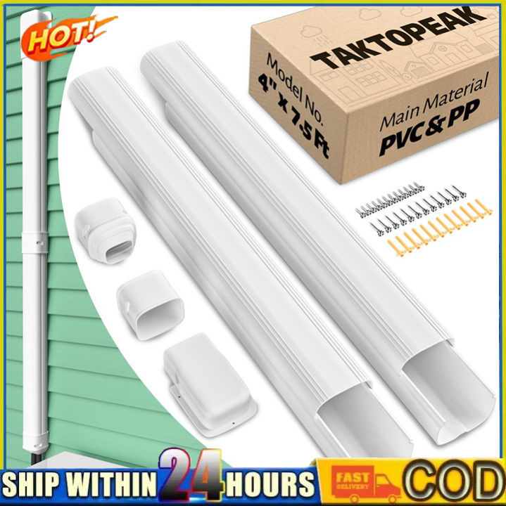 Air-conditioning Protection Pipe Cover Split & Central A/C 3x2.5inches ...