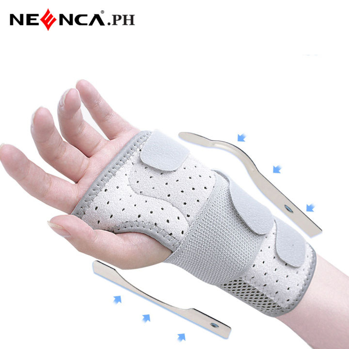 NEENCA Adjustable Wrist Brace Day Night Support for Carpal Tunnel,2 ...